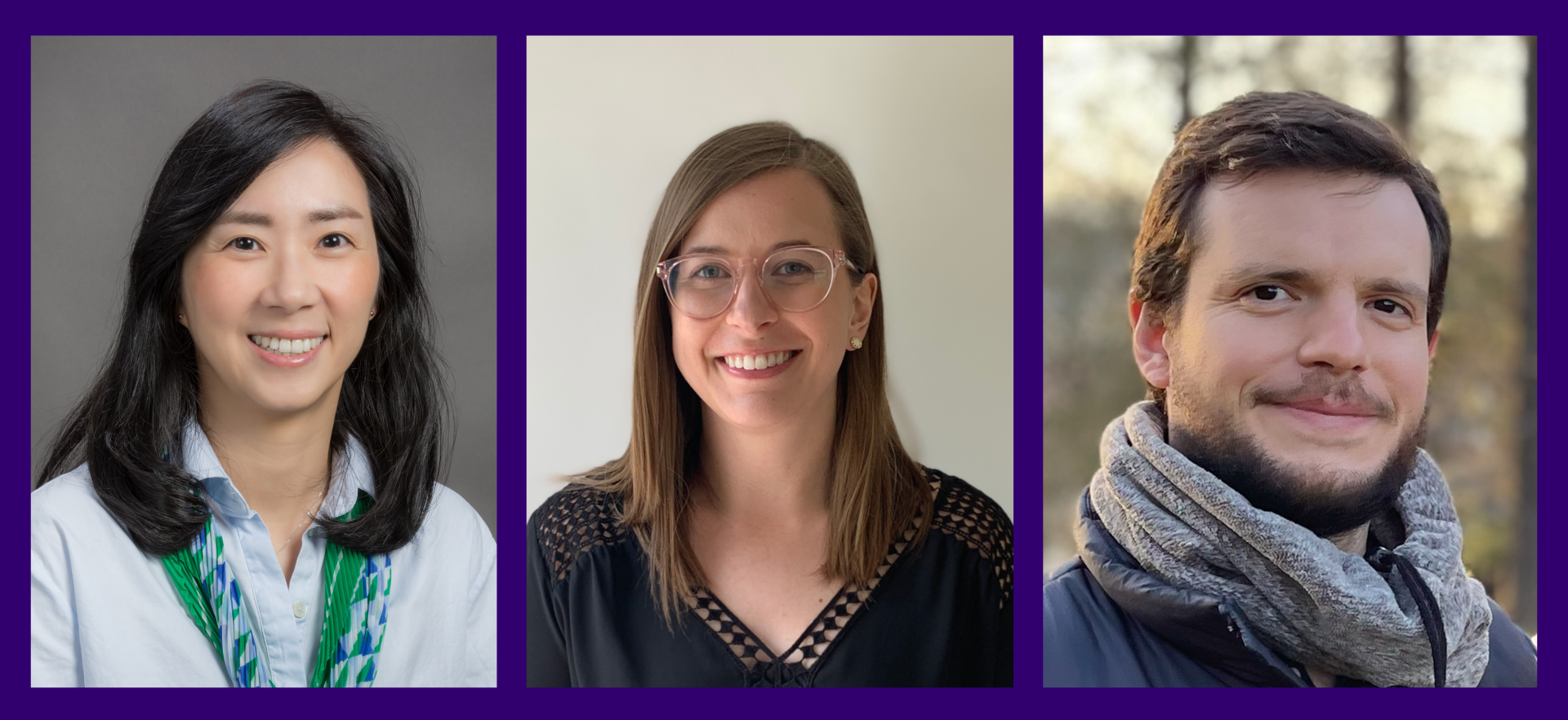 3 guest speakers' headshots